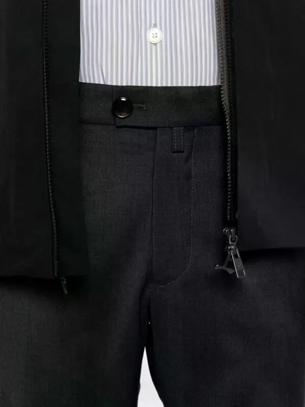 BERWICH Logo-patch Straight-leg Trousers
