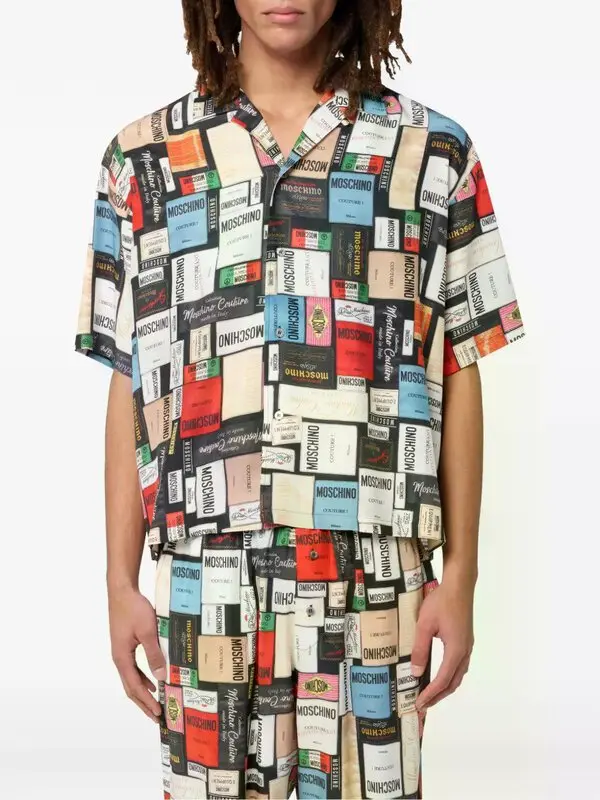 Moschino Printed Silk Shirt