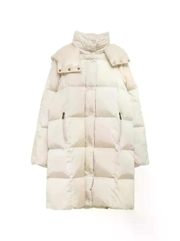Moncler Little Square Quilted Hooded Coat