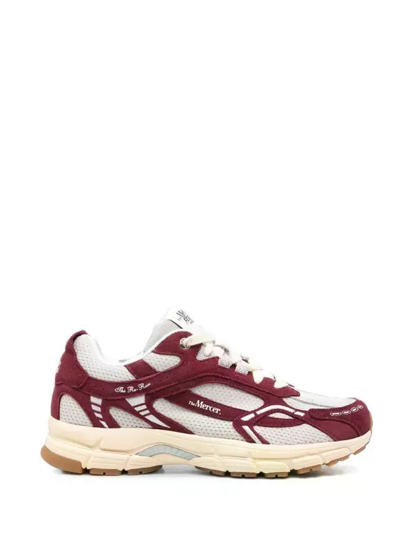 THE MERCER BRAND The Re-run Panelled Sneakers - Red