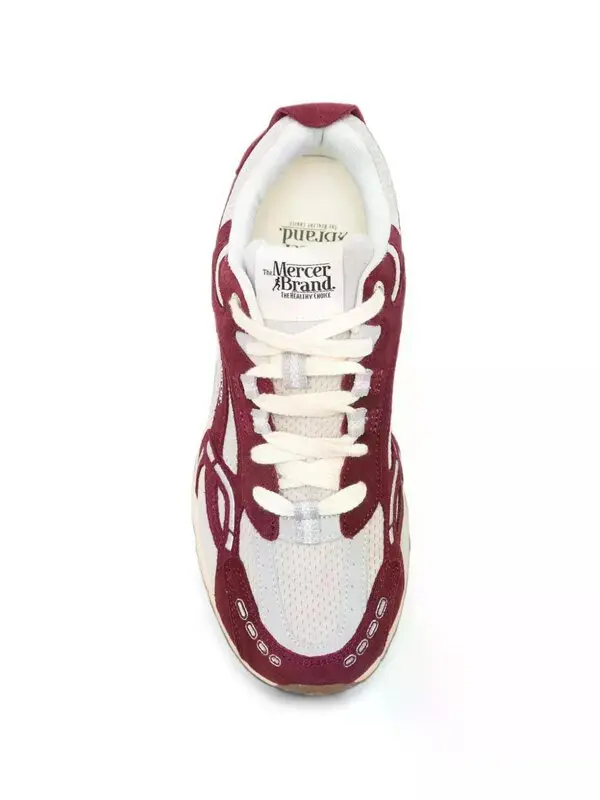 THE MERCER BRAND The Re-run Panelled Sneakers - Red