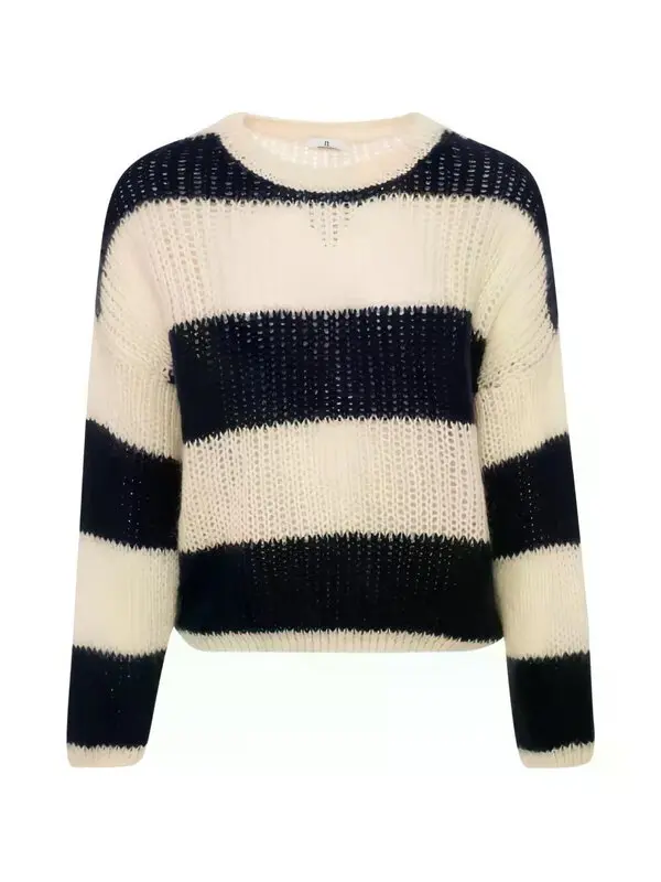 FRACOMINA Striped Open-knit Sweater