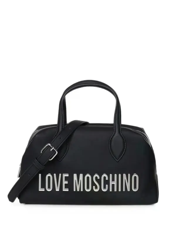 Moschino Logo-lettering Tote Bag - Black