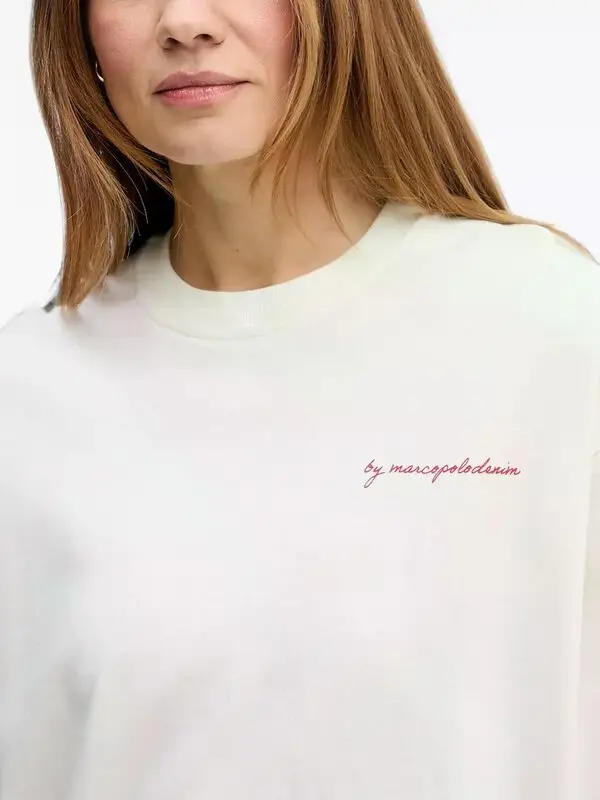 Marc O'polo Pineapple-print Logo-embroidered Sweatshirt