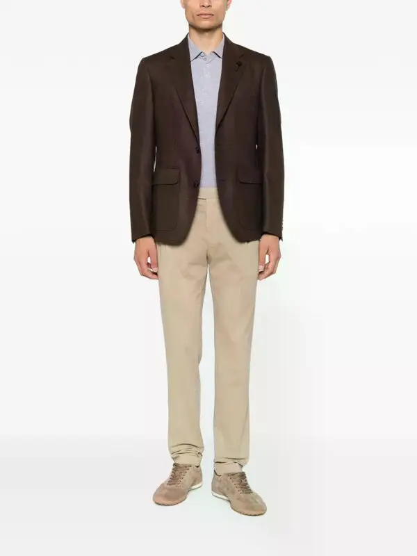 BERWICH Pleated Straight-leg Trousers