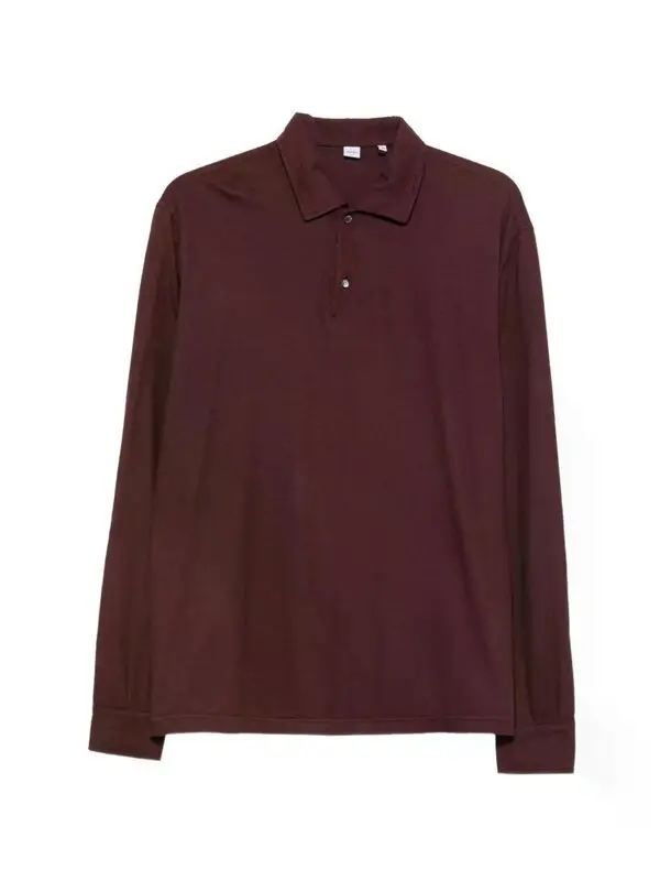 Aspesi Luigi Long-sleeve Polo Shirt - Red