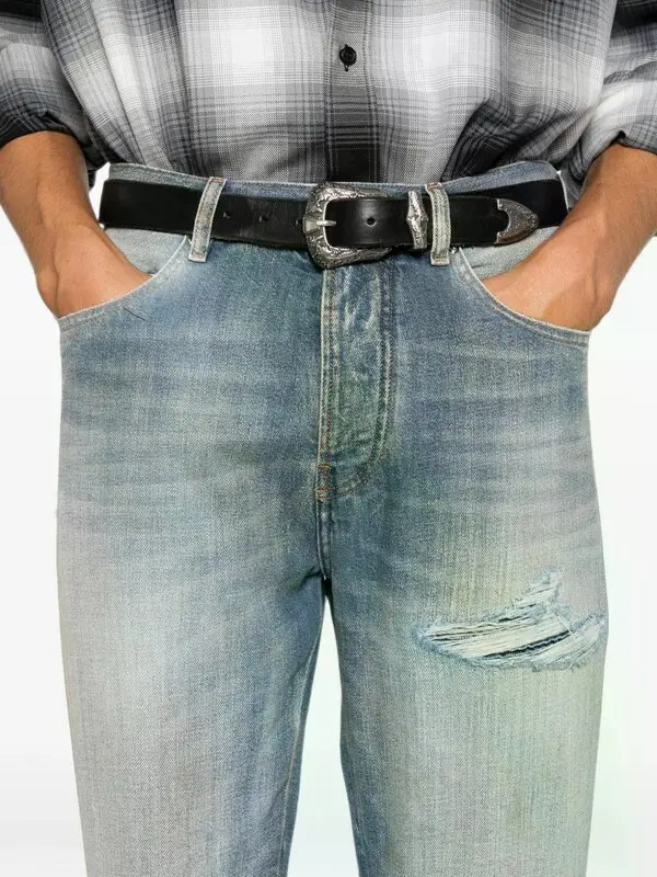 Amiri Distressed Faded Jeans