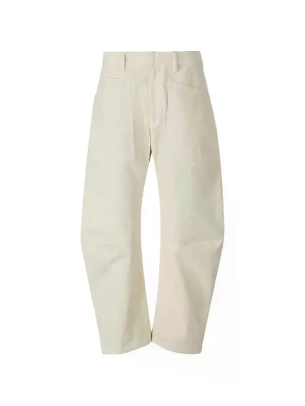 NILI LOTAN Corduroy Panelled Trousers - Neutrals