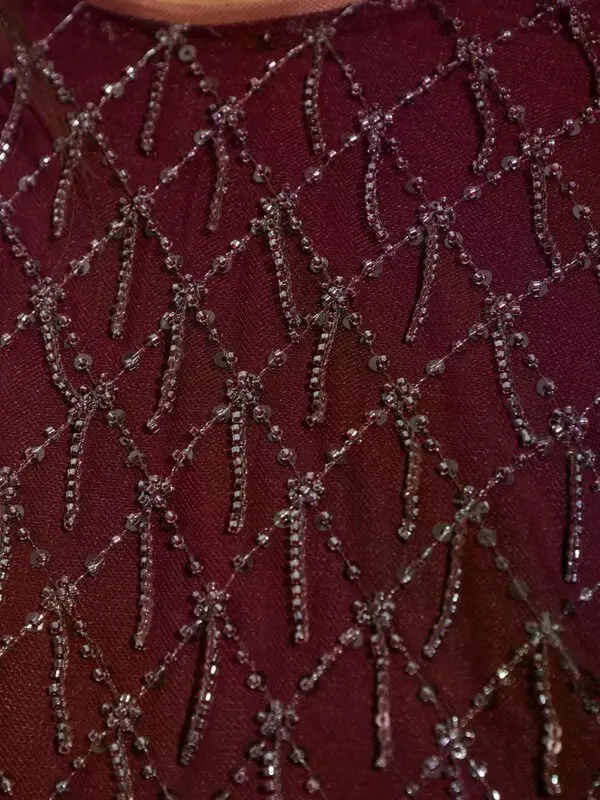 ROTATE BY BIRGER CHRISTENSEN Sequins Mini Flared Dress