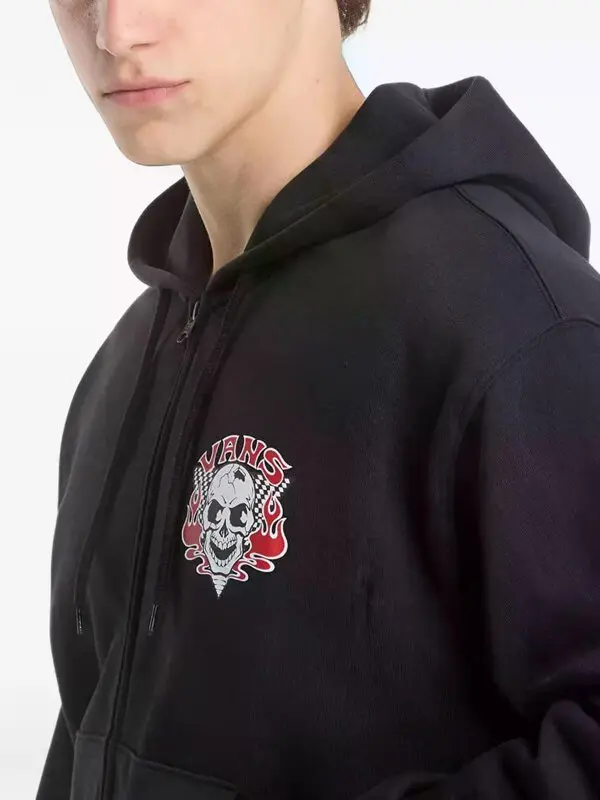VANS Blaze Head Graphic-print Zip-up Hoodie