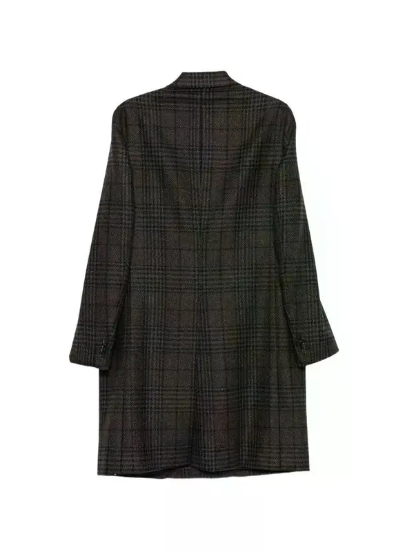 Caruso Checked Single-breasted Coat