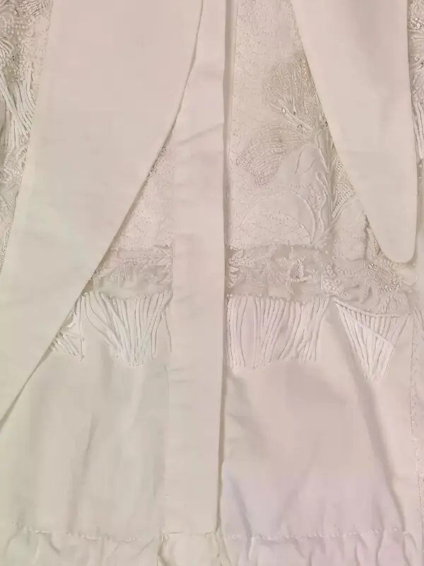 Valentino Garavani Lace-panelled Drawstring-waist Dress