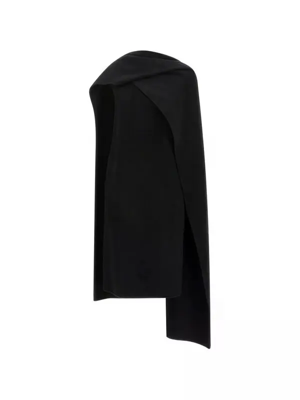 Khaite Ramona Draped-cape Dress