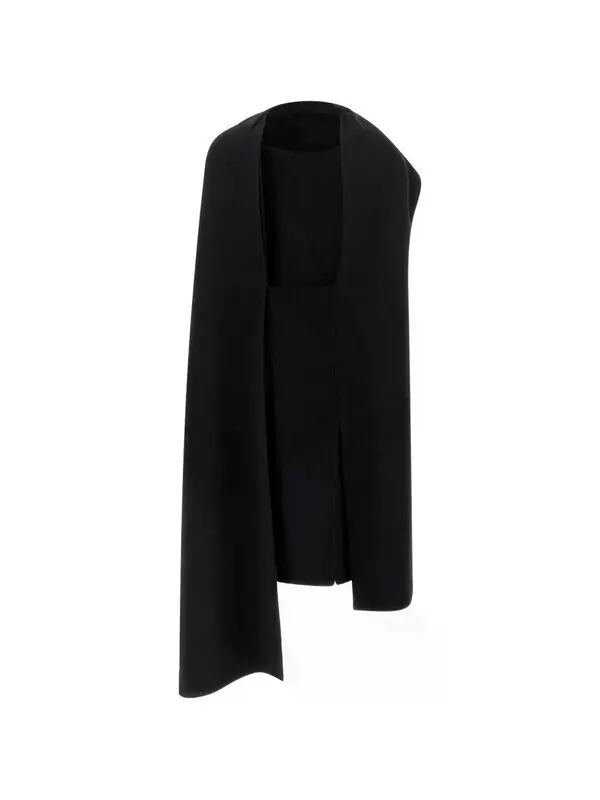 Khaite Ramona Draped-cape Dress
