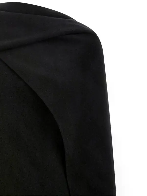 Khaite Ramona Draped-cape Dress