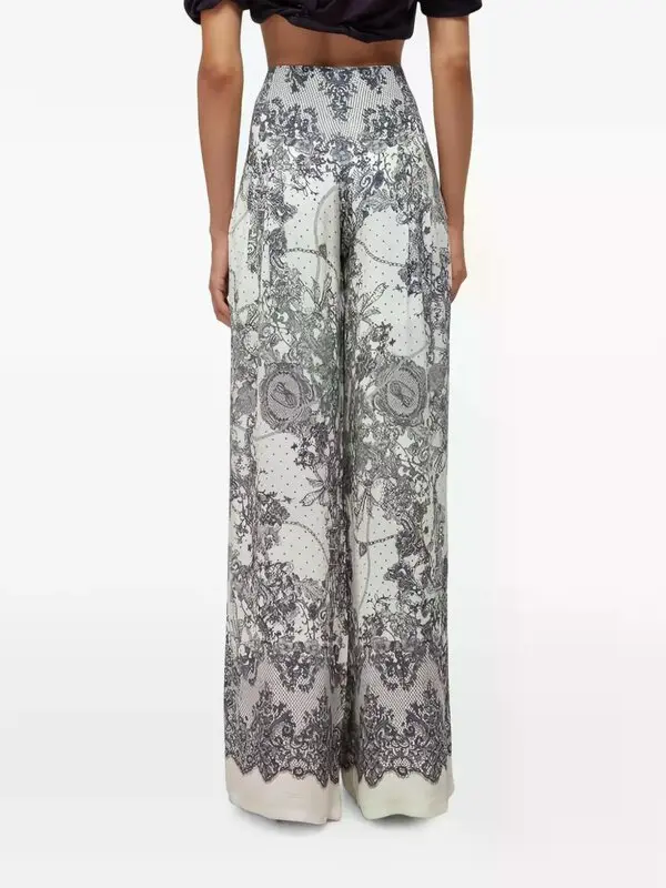 BLUGIRL Lace-print Palazzo Pants