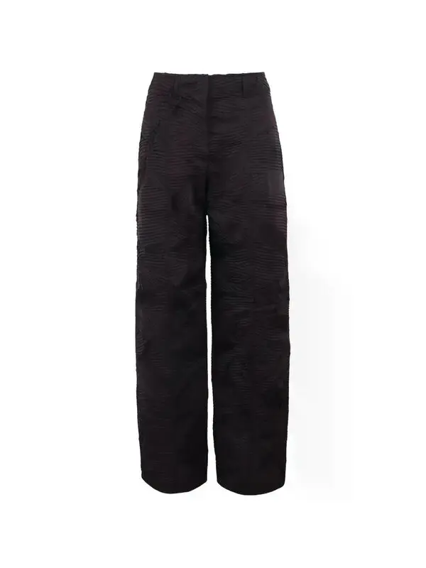 Ulla Johnson Carine Textured Wide-leg Trousers