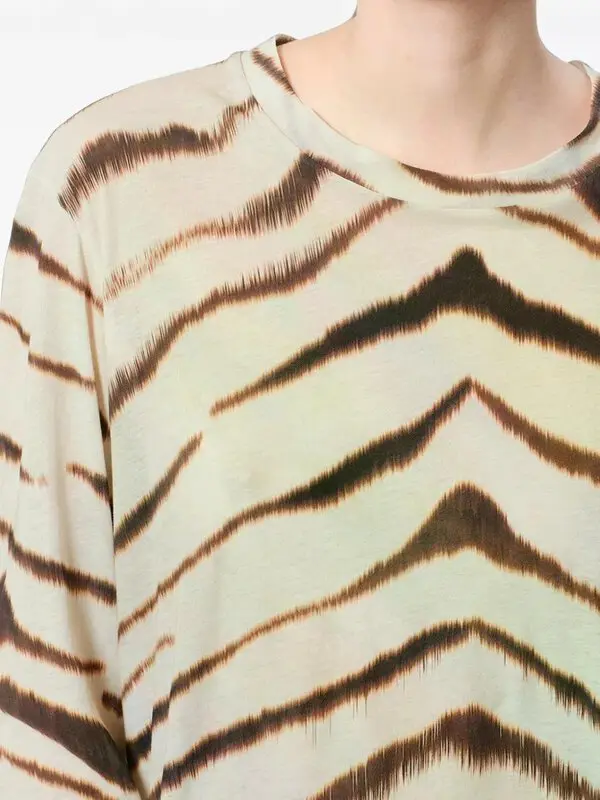 Isabel Marant Étoile Zakane Zebra-print Jersey T-shirt