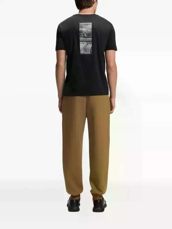 BOSS X Porsche Mercerized-cotton T-shirt With Glossy Logo