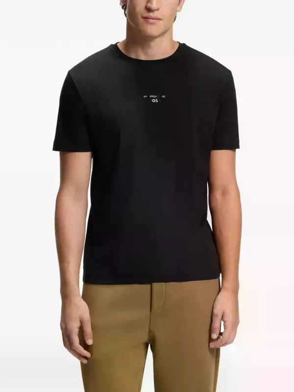 BOSS X Porsche Mercerized-cotton T-shirt With Glossy Logo
