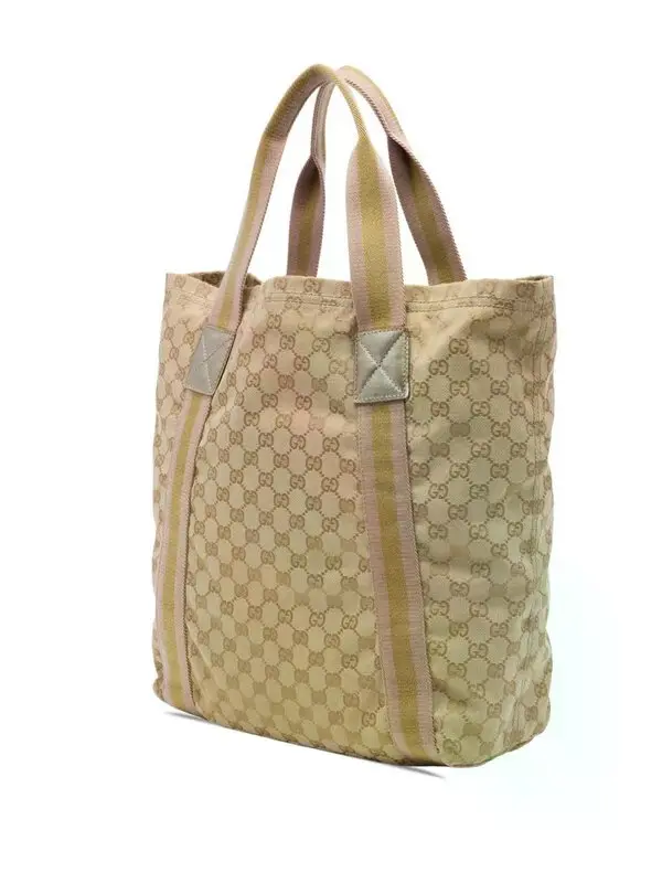 Gucci 2016-2026 Gg Canvas Web Tote Bag