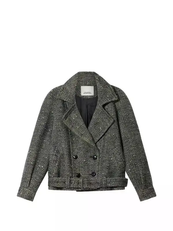 Isabel Marant Étoile Elvane Wool Coat - Black