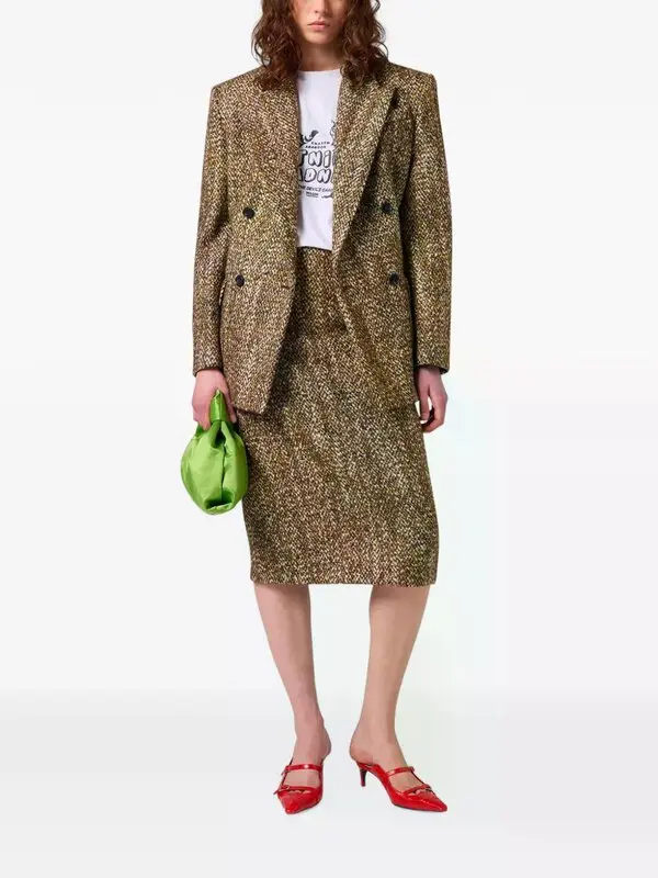 MSGM Pencil Midi Skirt