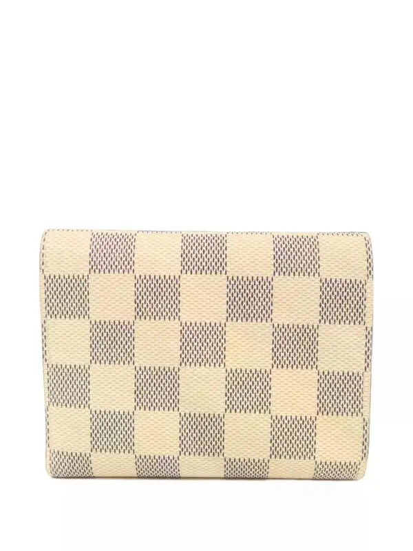 LOUIS VUITTON Victorine Damier Azur Patterned Wallet - Neutrals
