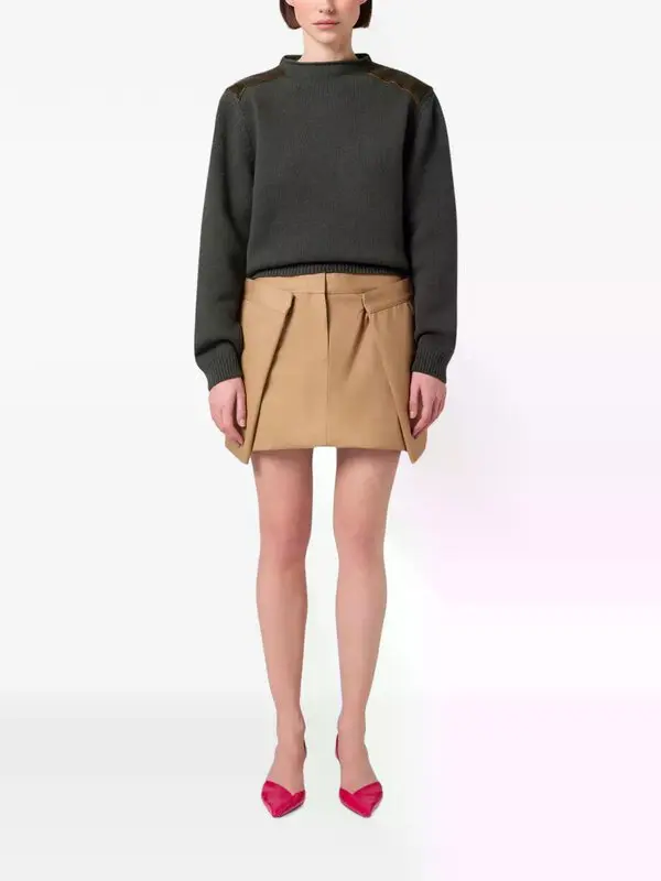 MSGM Pleated-detail Mini Skirt