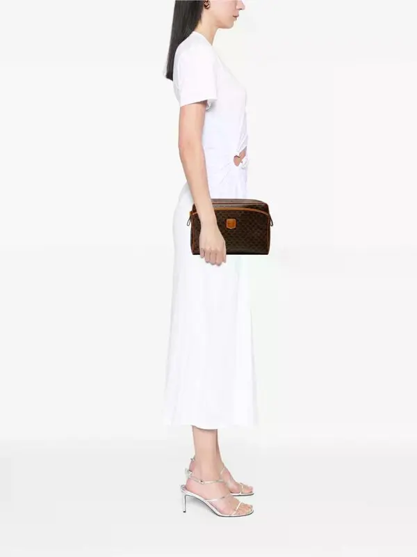 Celine 1997 Macadam Coated Canvas Clutch Bag