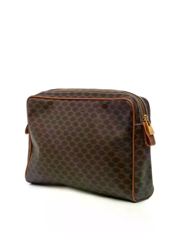Celine 1997 Macadam Coated Canvas Clutch Bag