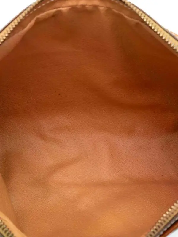 Celine 1997 Macadam Coated Canvas Clutch Bag