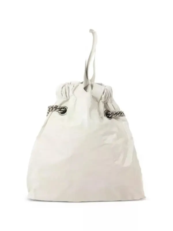 Balenciaga Small Crush Tote Bag - White