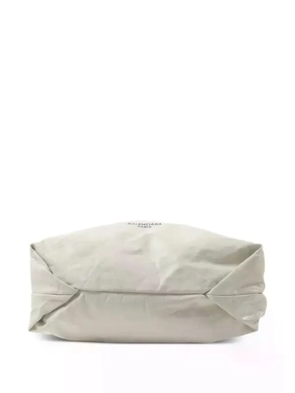 Balenciaga Small Crush Tote Bag - White