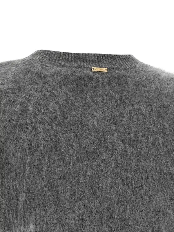TWINSET Brushed Wool Crew-neck Jumper
