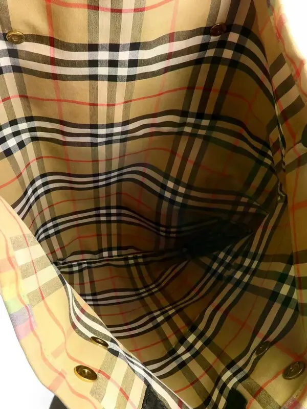 Burberry Rainbow Check Shopper Tote Bag