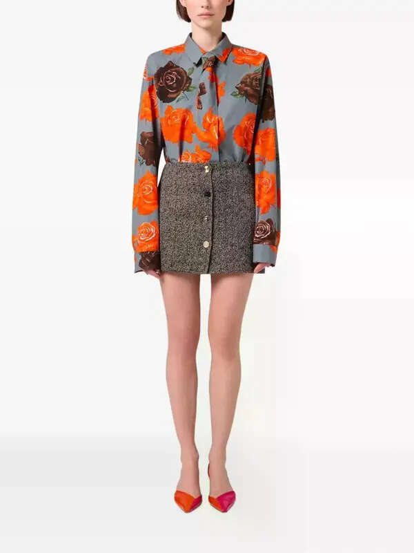 MSGM Button-down Mini Skirt