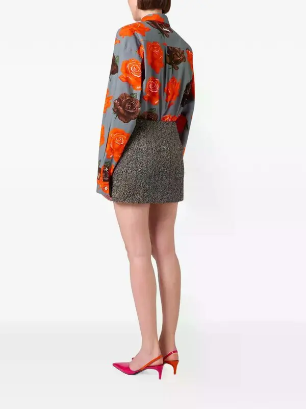 MSGM Button-down Mini Skirt