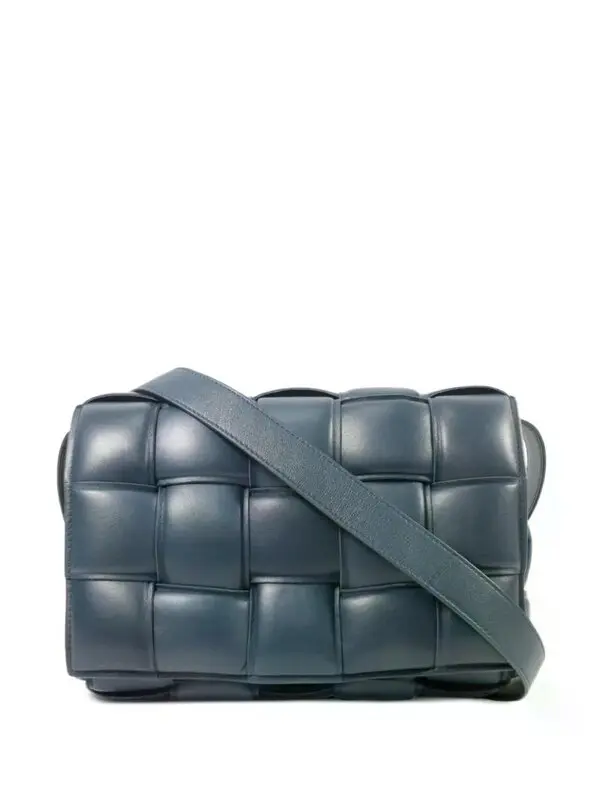 Bottega Veneta Cassette Padded Shoulder Bag - Blue