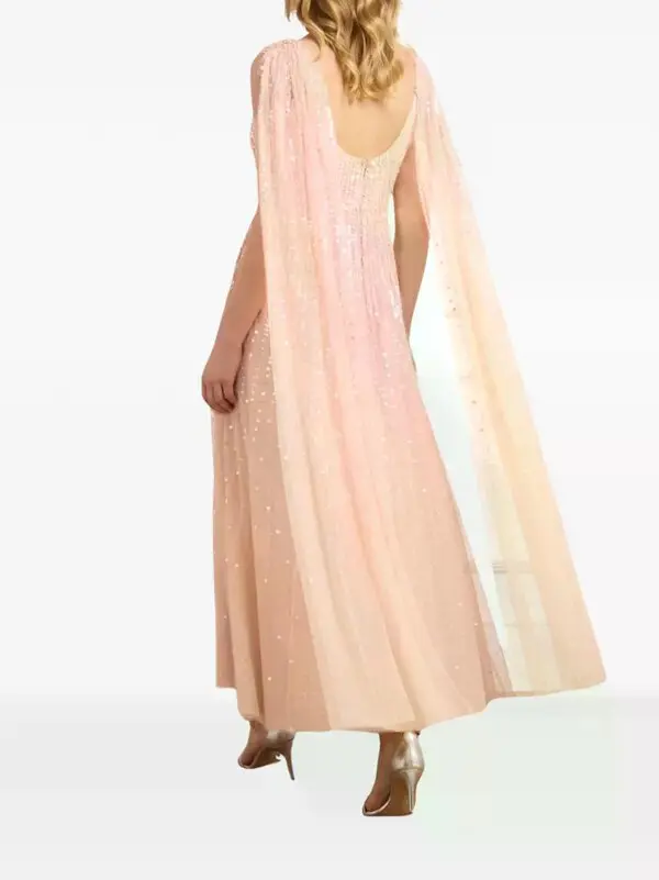 NEEDLE & THREAD Moonlight Sequin-embellished Gown - Pink