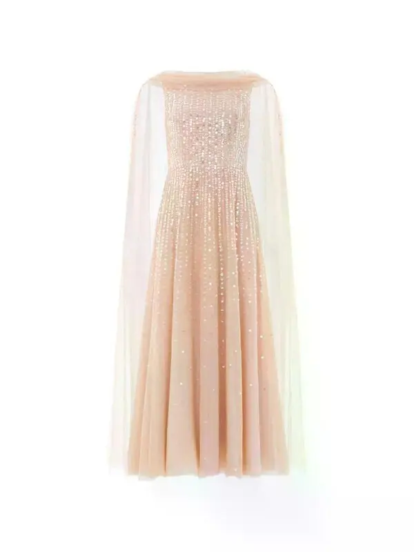 NEEDLE & THREAD Moonlight Sequin-embellished Maxi Gown - Pink