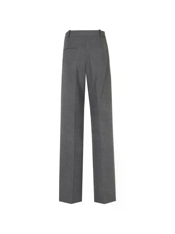 SELF-PORTRAIT Pleated Straight-leg Trousers