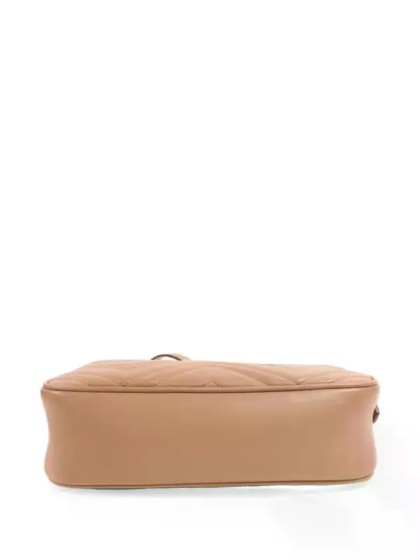 Gucci Small Gg Marmont Calf Leather Shoulder Bag - Brown