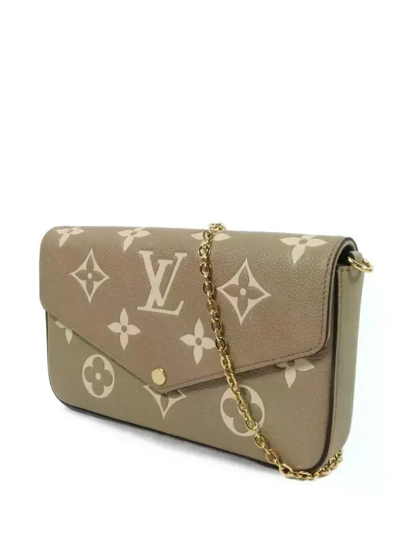 LOUIS VUITTON Felicie Chain Clutch Bag