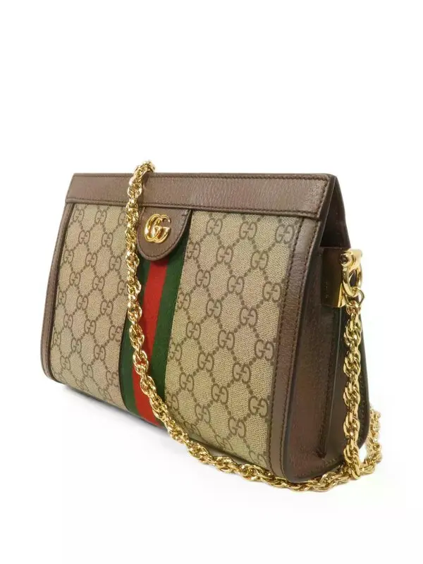 Gucci Small Ophidia Gg Chain Shoulder Bag - Neutrals
