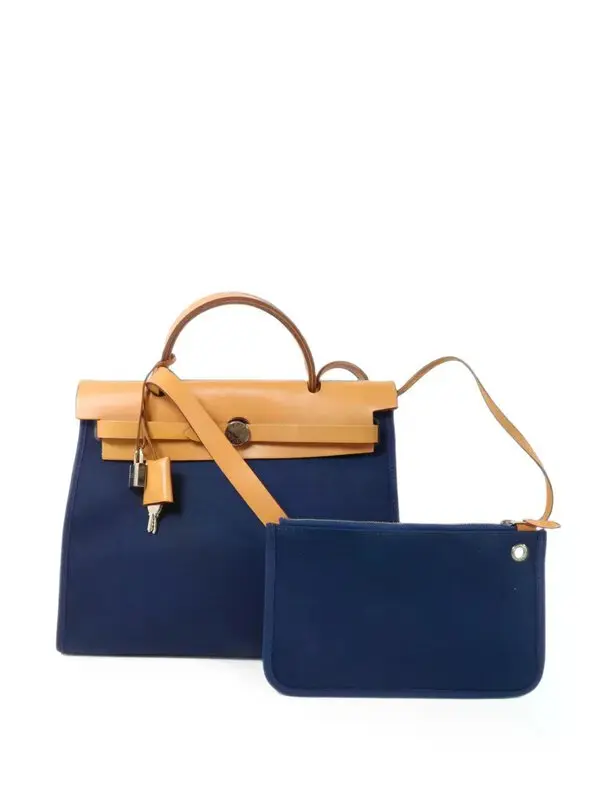 Hermès 2013 Pm Herbag Two-way Handbag - Blue