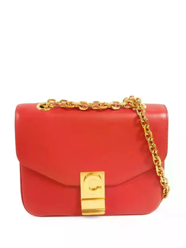 Celine Small C Chain Leather Mini Bag - Red