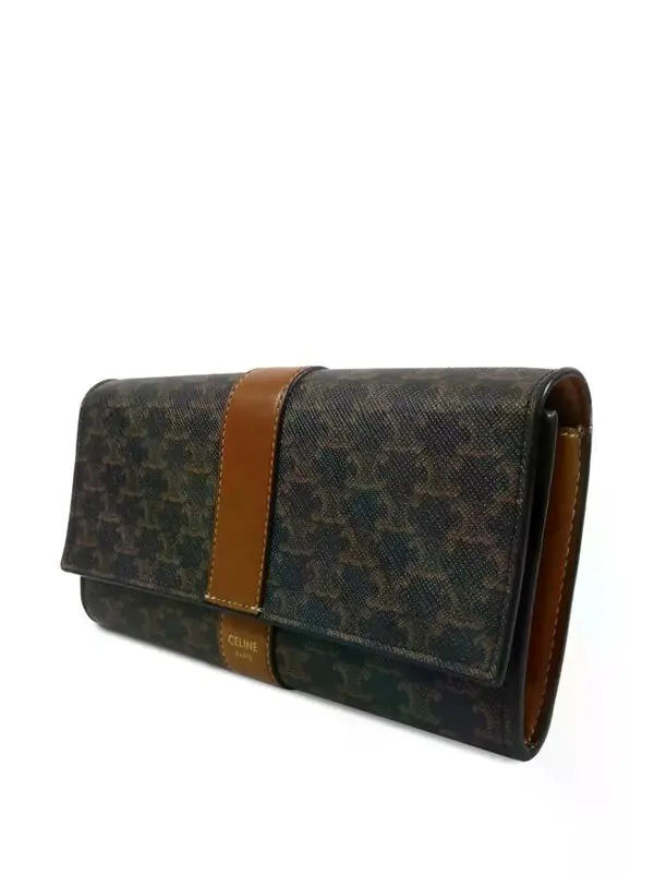 Celine Triomphe Canvas Long Wallet