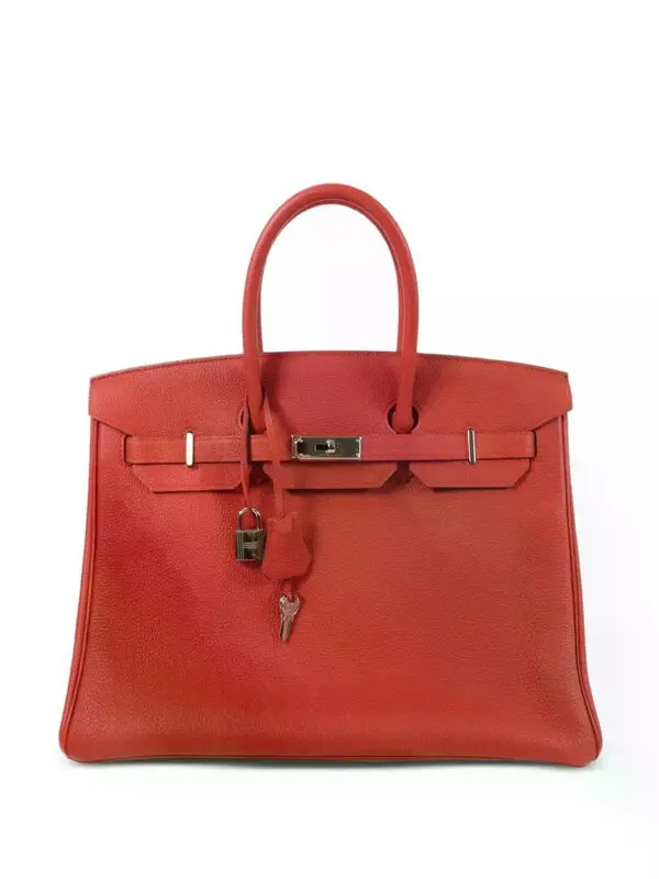 Hermès 35 Birkin Togo Handbag - Red