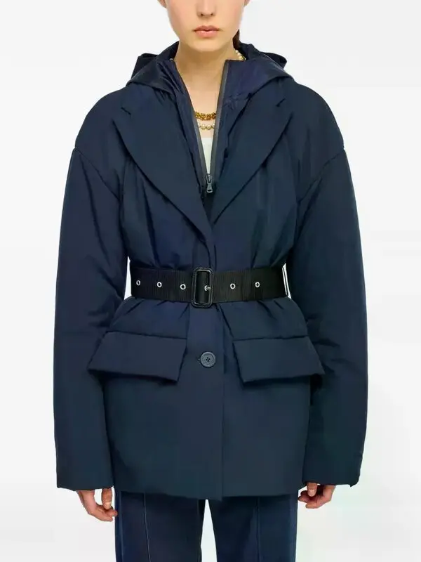 SEMICOUTURE Agnes Belted Hooded Coat